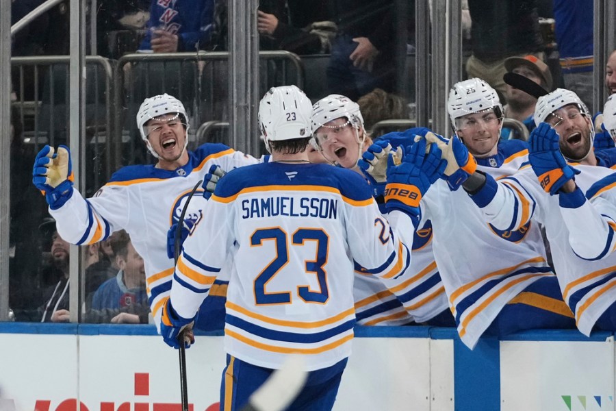 Sabres keep it rolling on the road, beating Rangers 5-2 for 12th win in ...