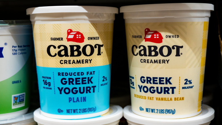Repurpose empty yogurt containers into a unique kitchen storage solution