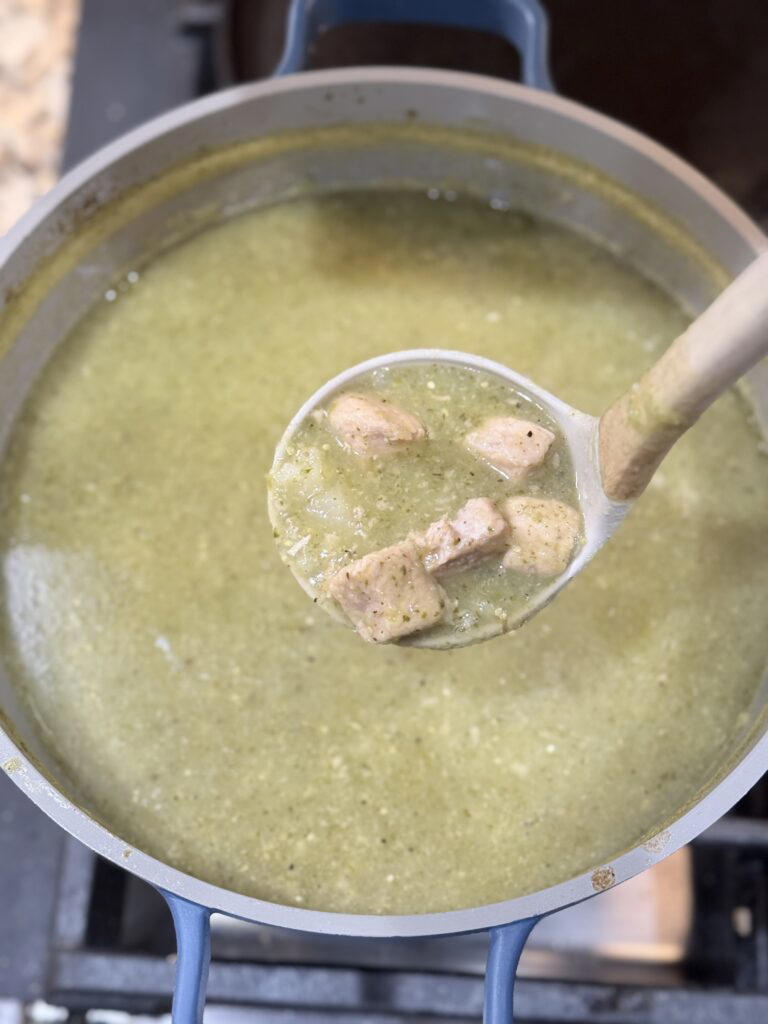 Pork chile verde with potatoes recipe