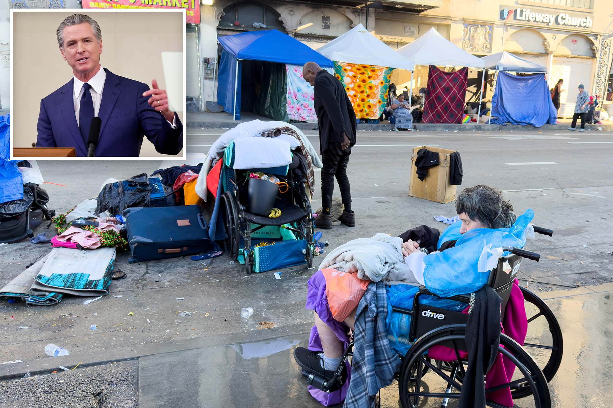 Gavin Newsom insists homelessness is down, but Californians rail they ...