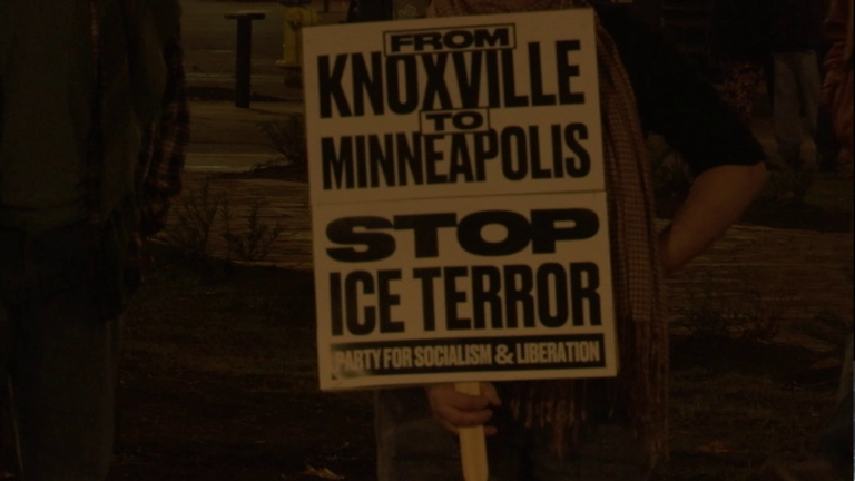Knoxville protesters rally against ICE shooting in Minneapolis