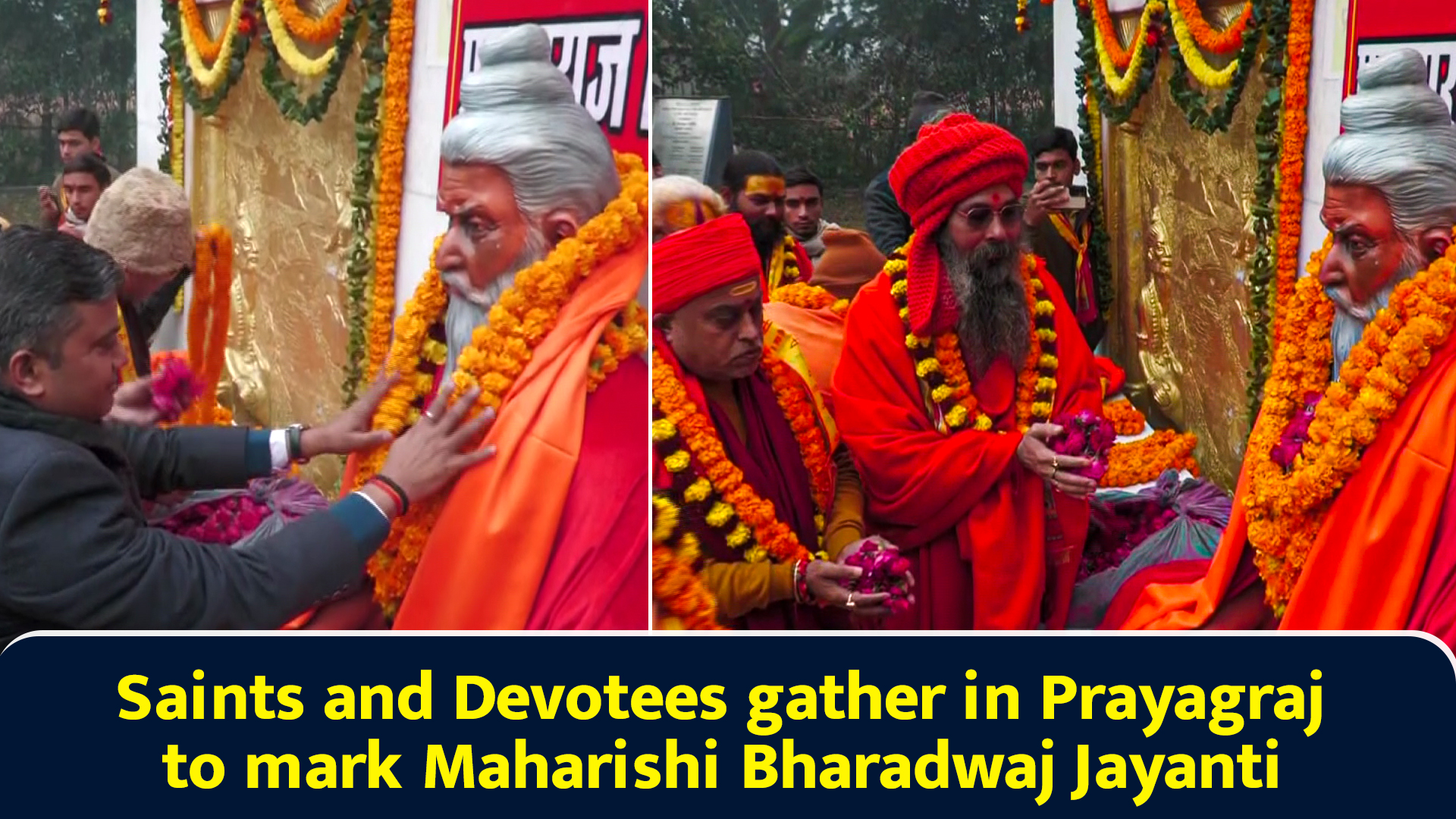 Saints and devotees gather in Prayagraj to mark Maharishi Bharadwaj Jayanti