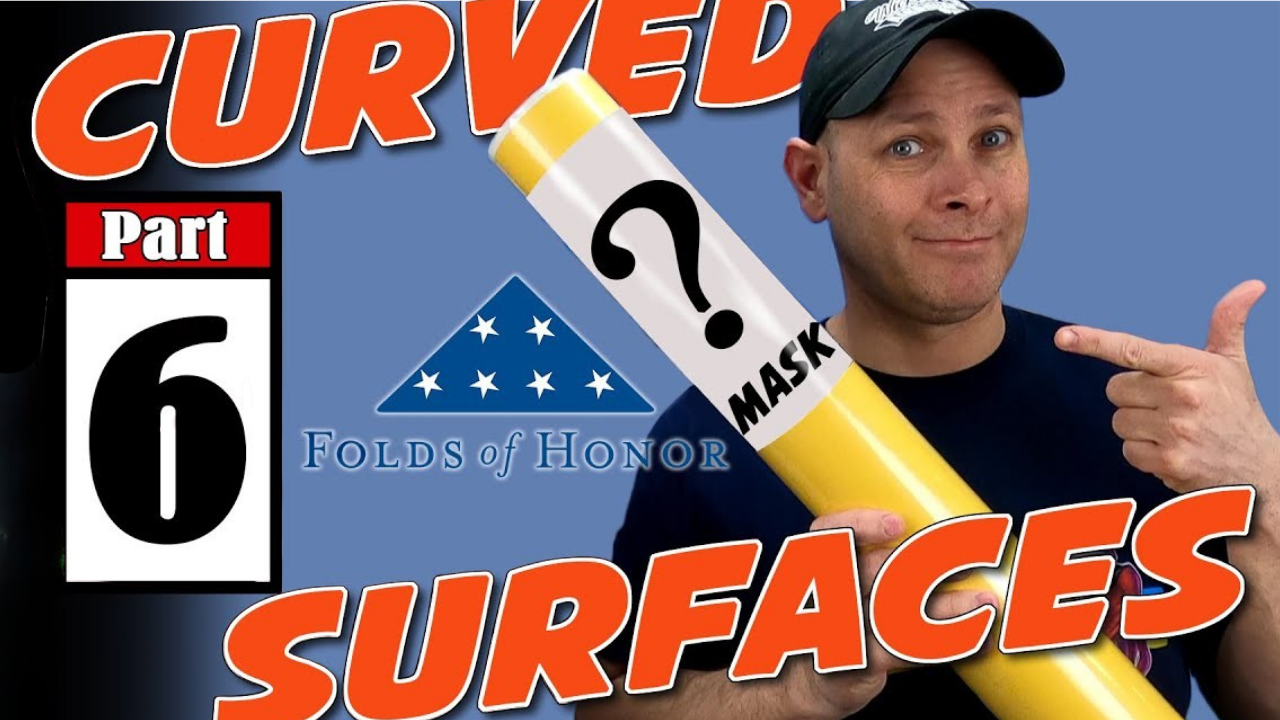 Paint masks on a curved surface explained