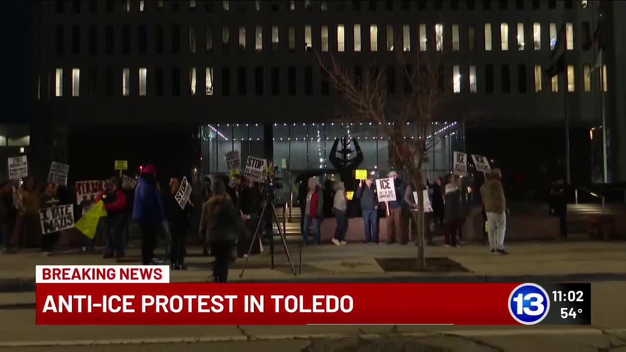 Anti-ICE protests held in Toledo