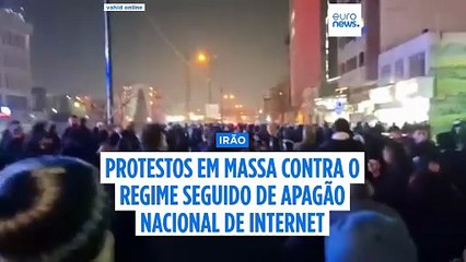Protestos maciços no Irão após apelo do príncipe exilado. Internet ...