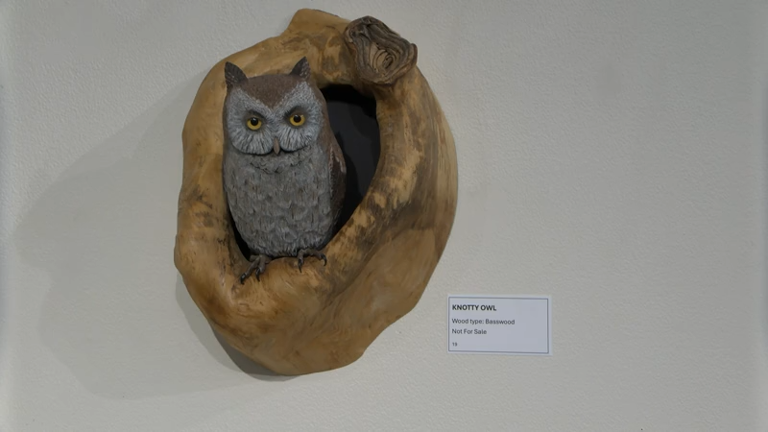 Local artist’s wood carvings on display at Norfolk Art Center