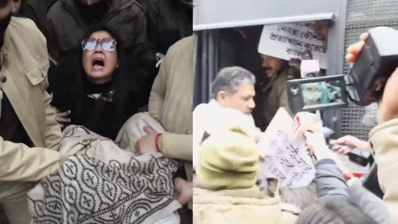 ‘Shame, shame, Amit Shah’: Watch dramatic ouster of TMC’s Mahua Moitra ...