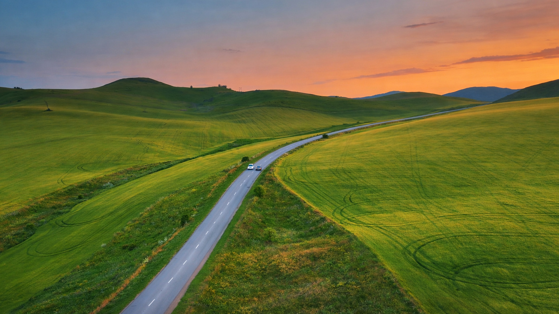 La route qui ressemble à un tableau