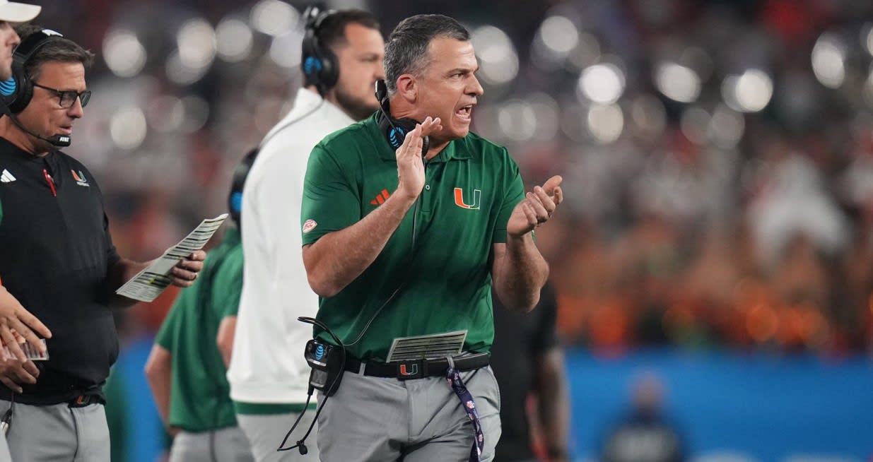 Miami Hurricanes coach Mario Cristobal and player reaction post Fiesta ...