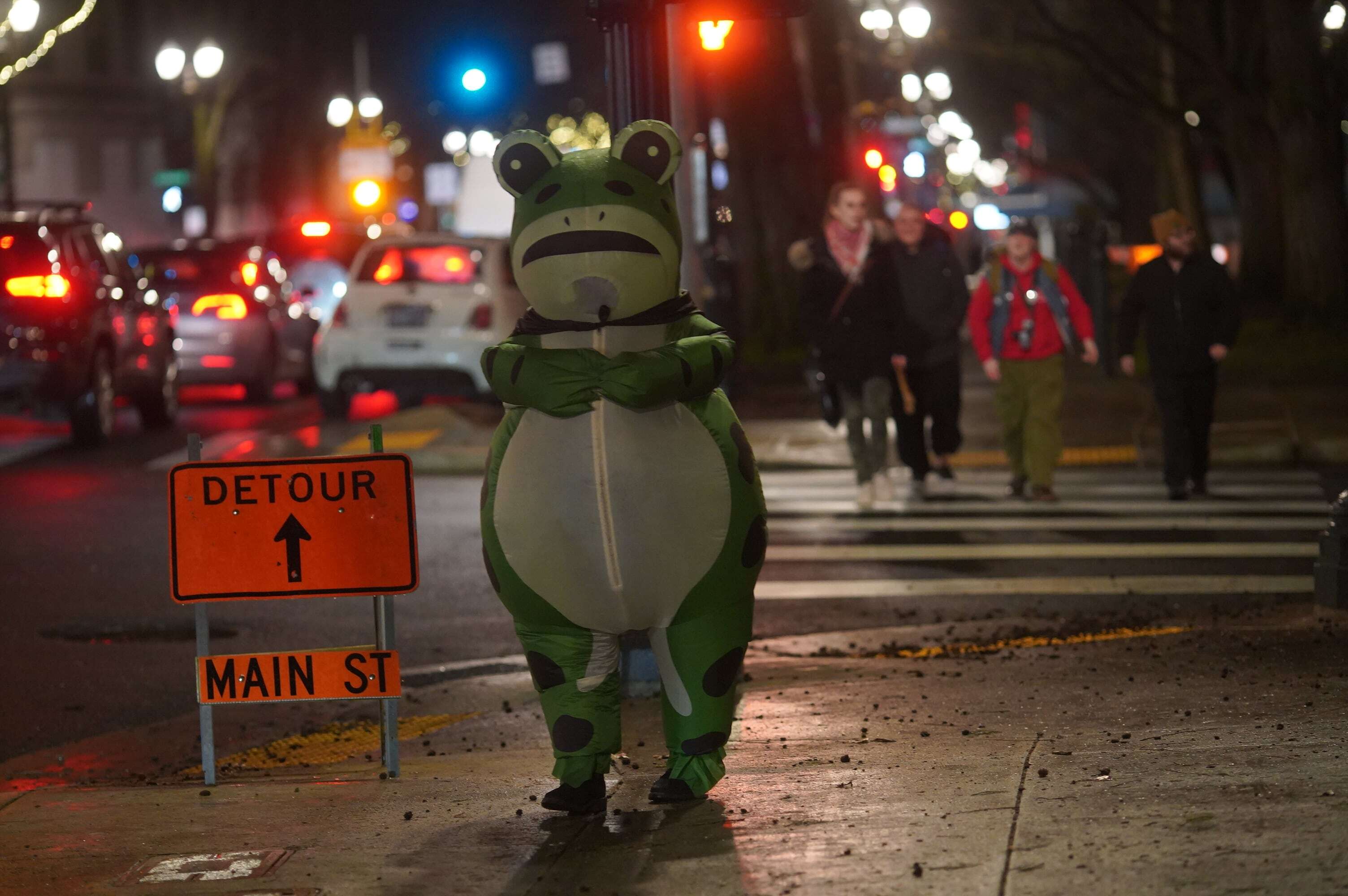 Protesters decry Border Patrol shooting in Portland; arrests made ...
