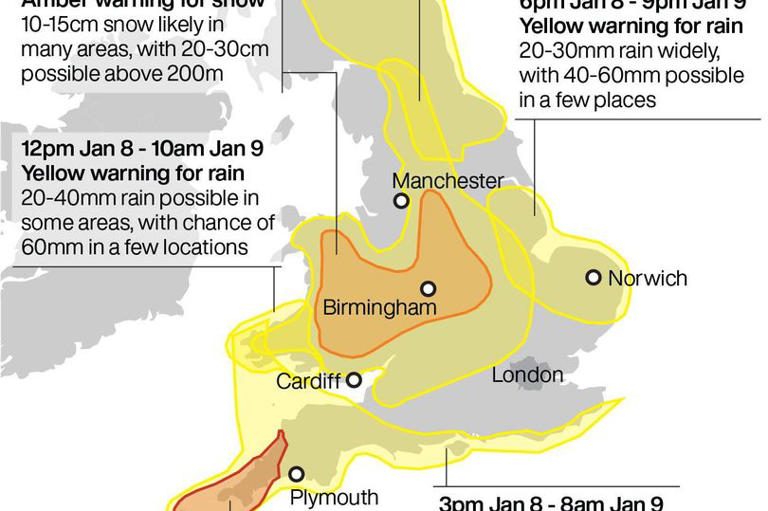 Storm Goretti leaves thousands without power as UK battered by snow and ...