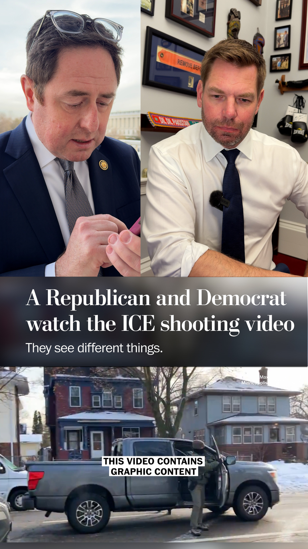 Lawmakers watch ICE shooting video and see different things