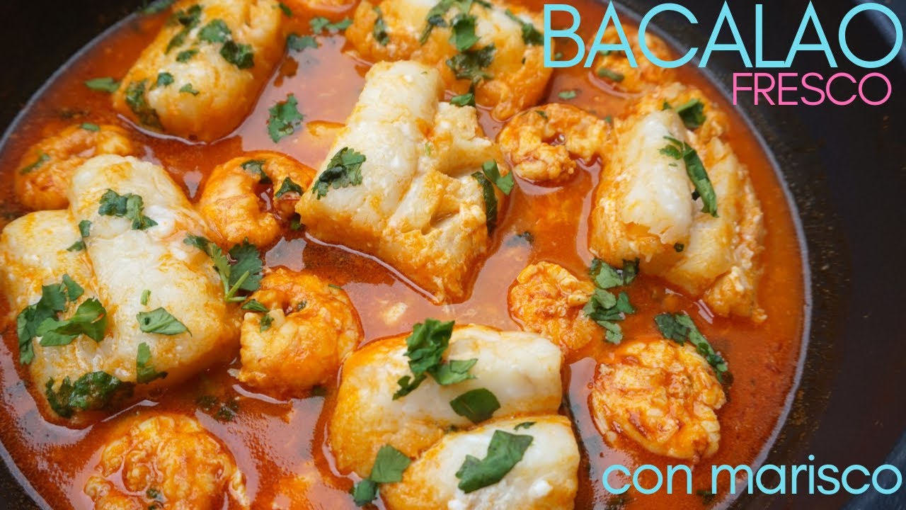 Bacalao fresco con marisco en 30 minutos