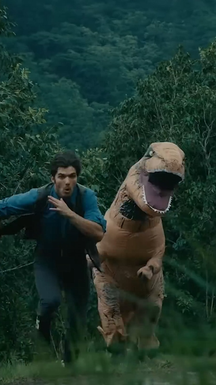 Jurassic parkour in real life