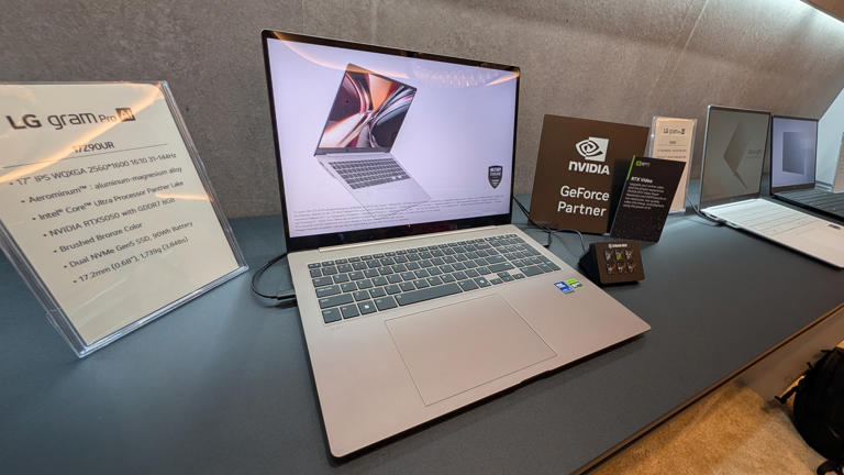 LG says it has the lightest Nvidia RTX laptop ever—here’s what I saw ...