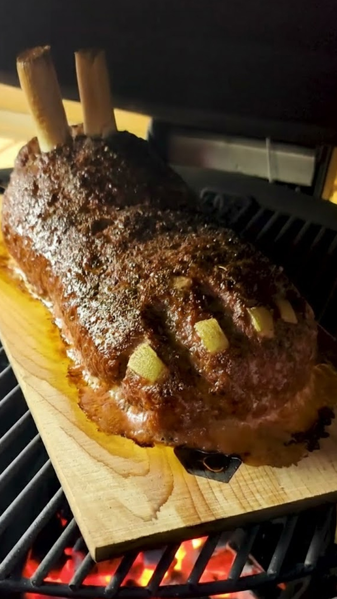 Halloween feetloaf van de barbecue