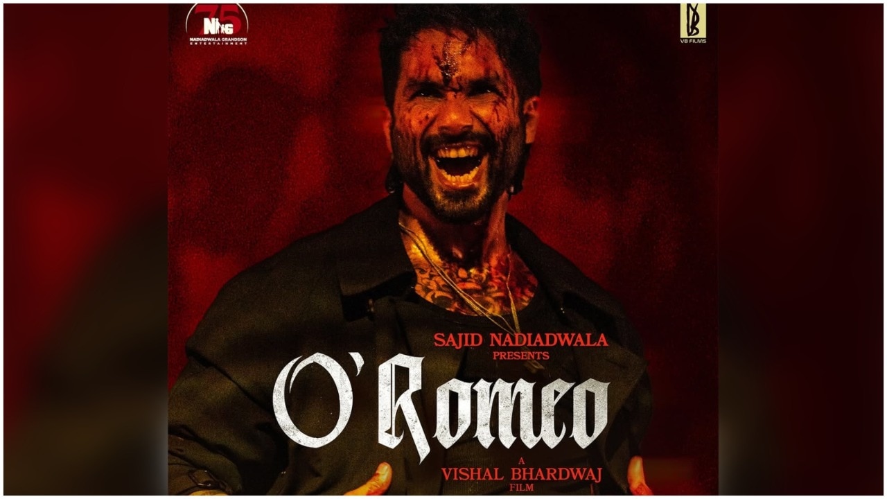 O Romeo: Shahid Kapoor's blood-soaked, tattooed look stuns in first poster