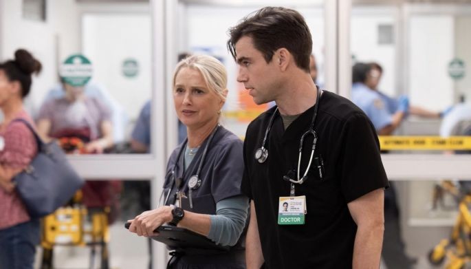 'The Pitt' stars Katherine LaNasa, Patrick Ball discuss shooting show ...