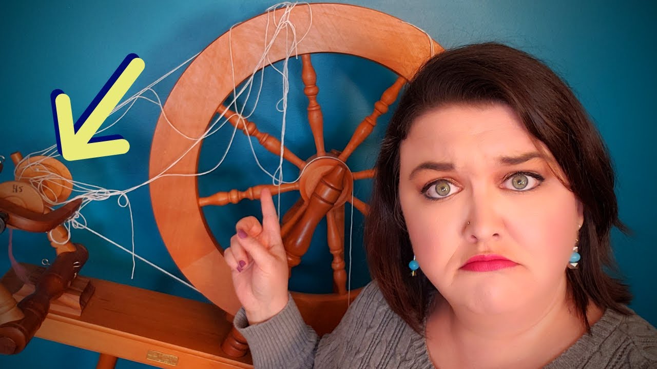 How to tie a drive band onto your double drive spinning wheel the right way