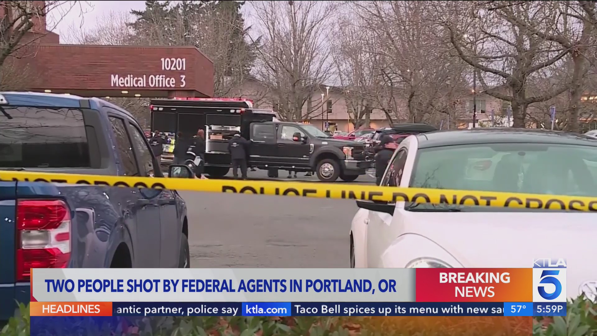 Two people shot by federal immigration agents in Portland, Oregon