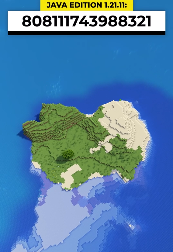 Minecraft survival island seed with just one tree! | Extreme challenge seed