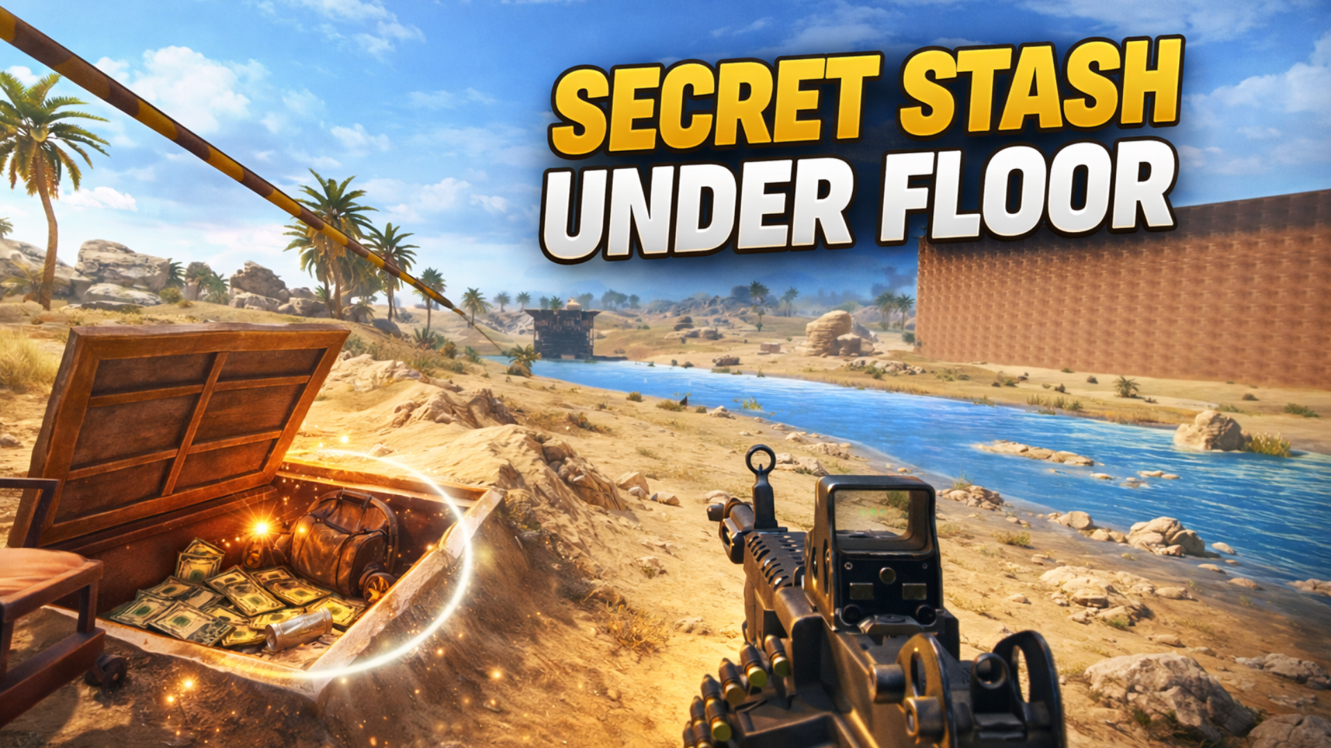 A genius gunpowder stash hidden beneath the floor