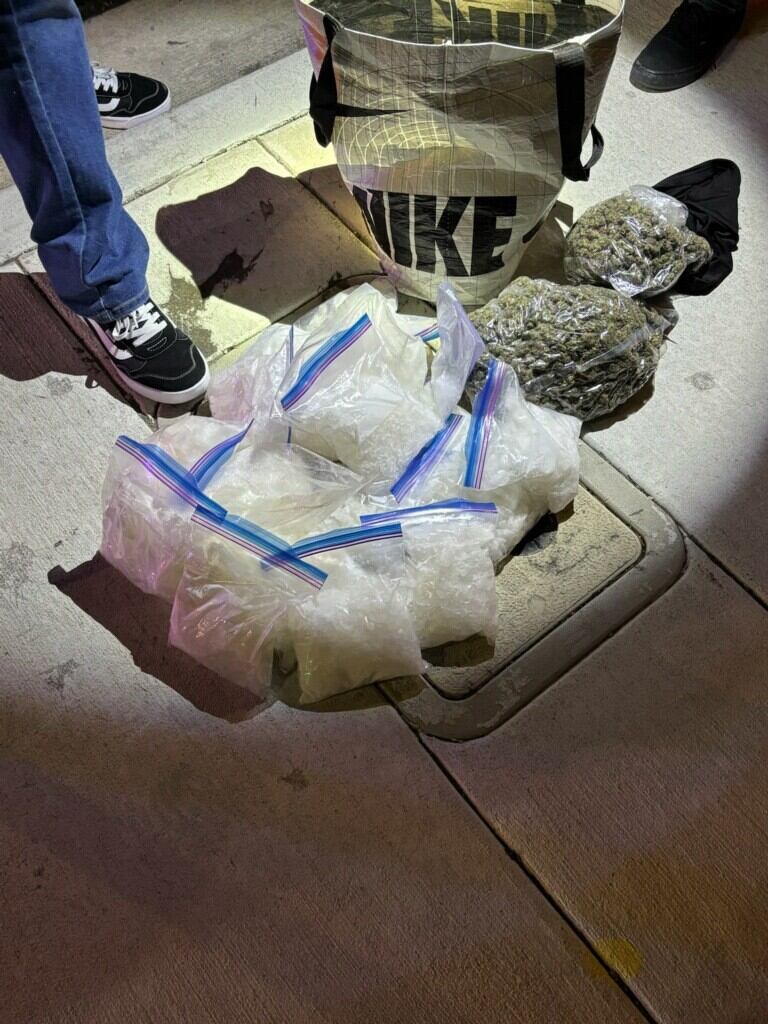 Bust nets 20 pounds of meth, 1.25 pounds of pot, $8,074, police said