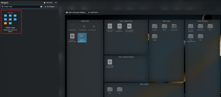 How I used Linux KDE Plasma widgets to build a project management ...