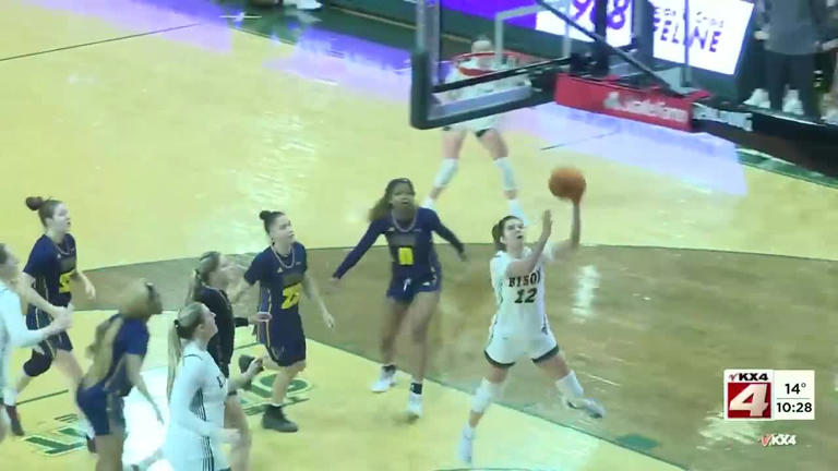 Highlights: Bison women’s hoops extend dominant win streak to 12