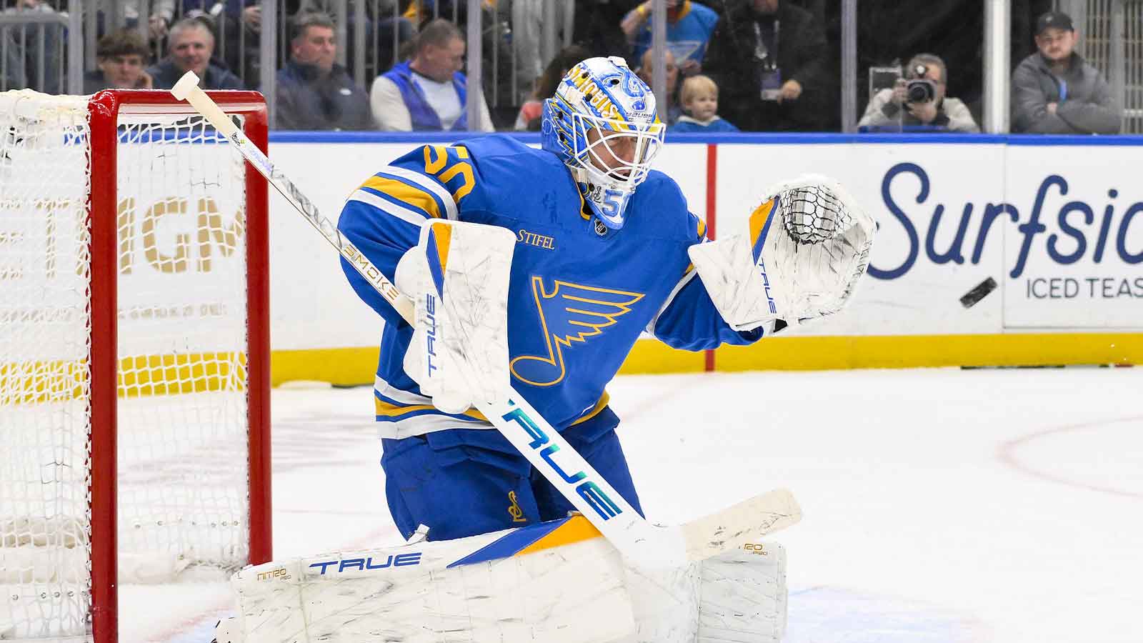 Blues’ Jim Montgomery reveals reason for Jordan Binnington-Joel Hofer ...