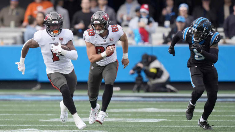 Buccaneers RB Rachaad White once again says goodbye to Tampa Bay on ...