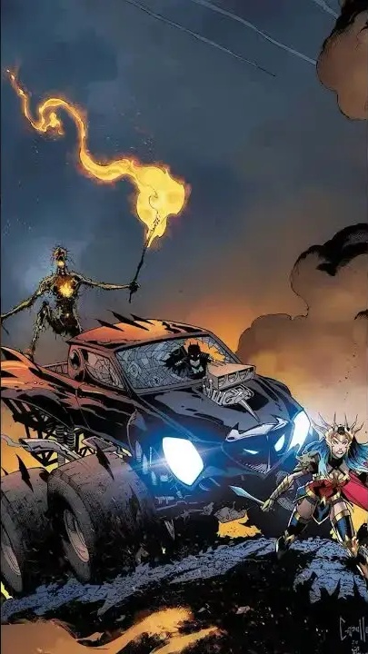 Evil Batman turns himself into a monster truck? #shorts #dcuniverse