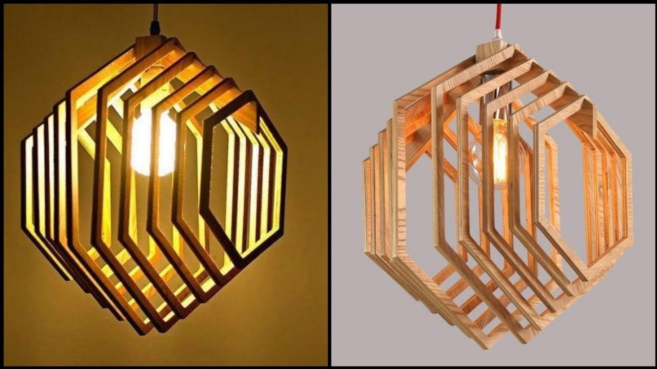 DIY hexagon cardboard pendant light