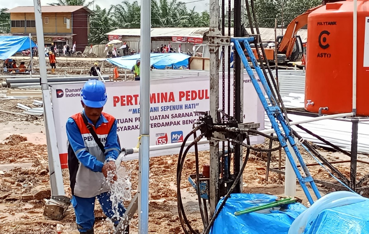 Pertamina–Elnusa hadirkan sumur air bersih bagi warga terdampak bencana ...