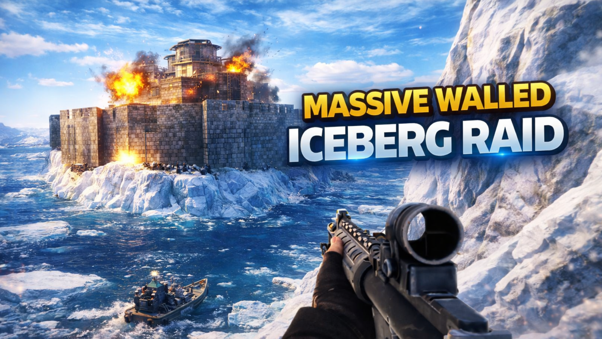 Inside a massive walled-off iceberg base | Solo raid
