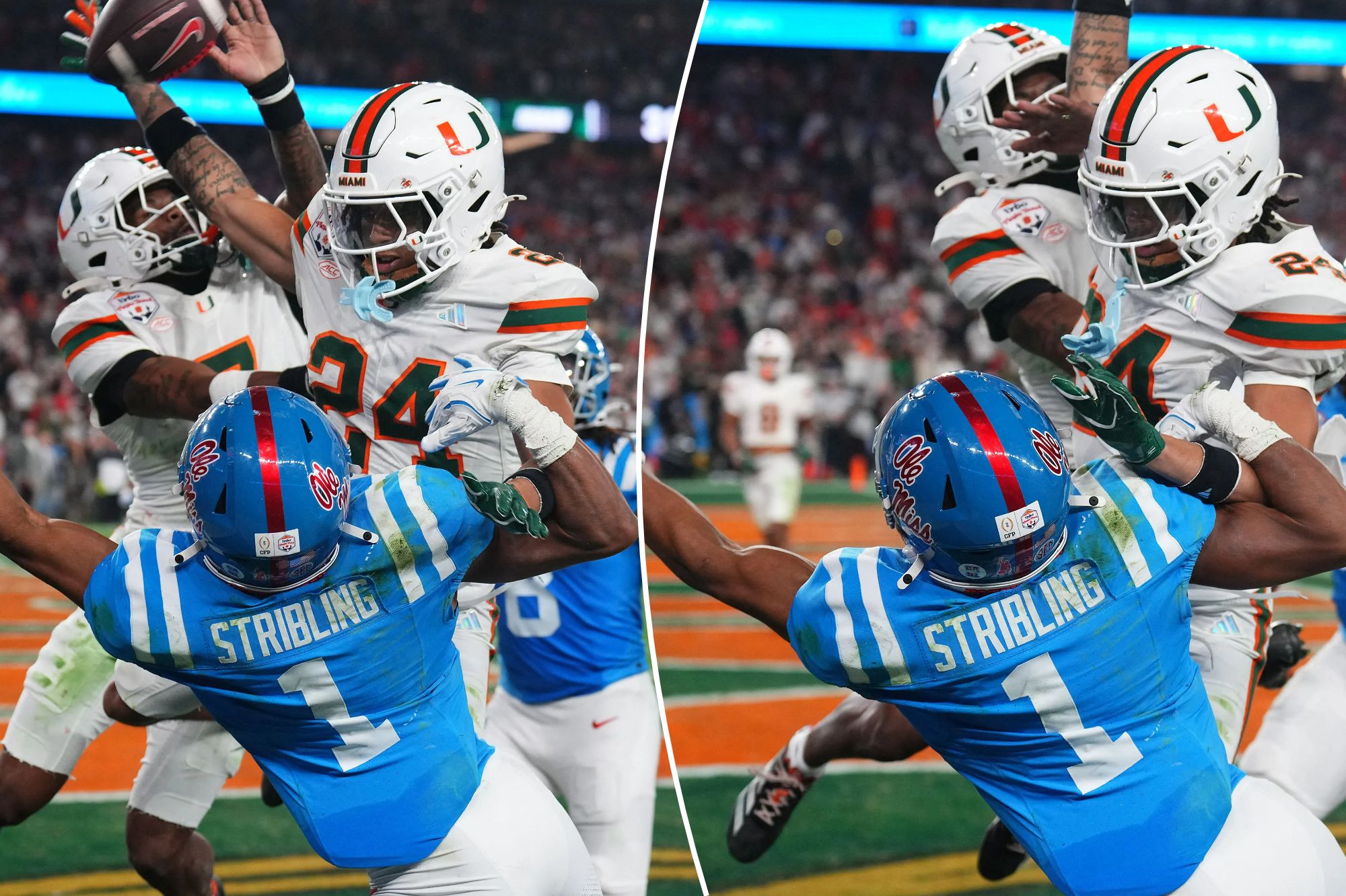 Ole Miss-Miami semifinal ends on failed Hail Mary — but did referees ...