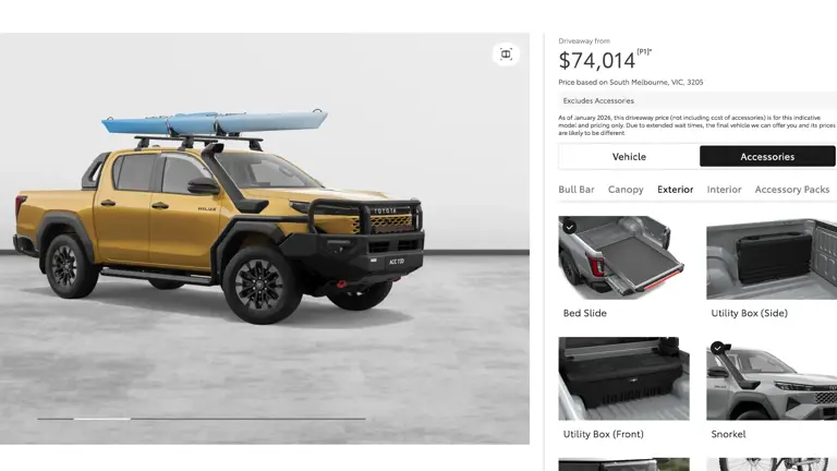 Toyota HiLux accessories revealed with interactive website and ...