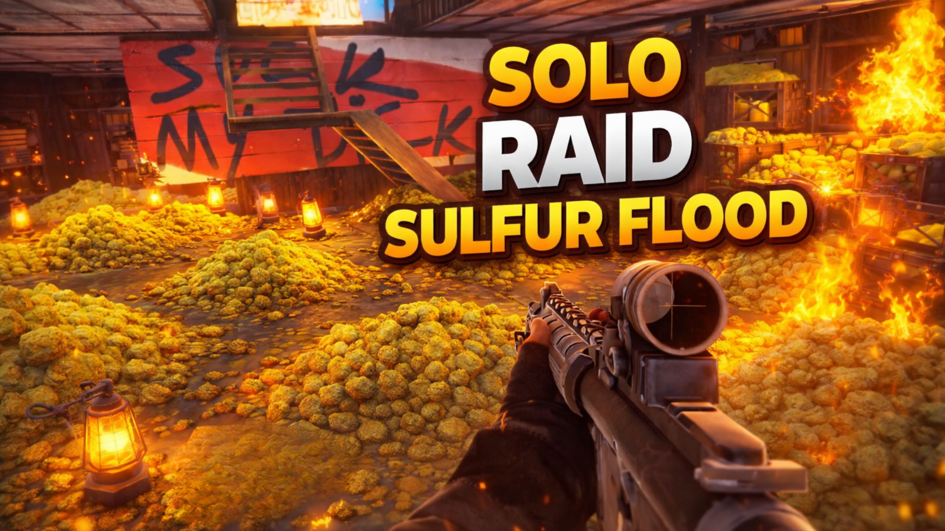 Easiest sulfur jackpot | Knee deep in sulfur | Solo raid