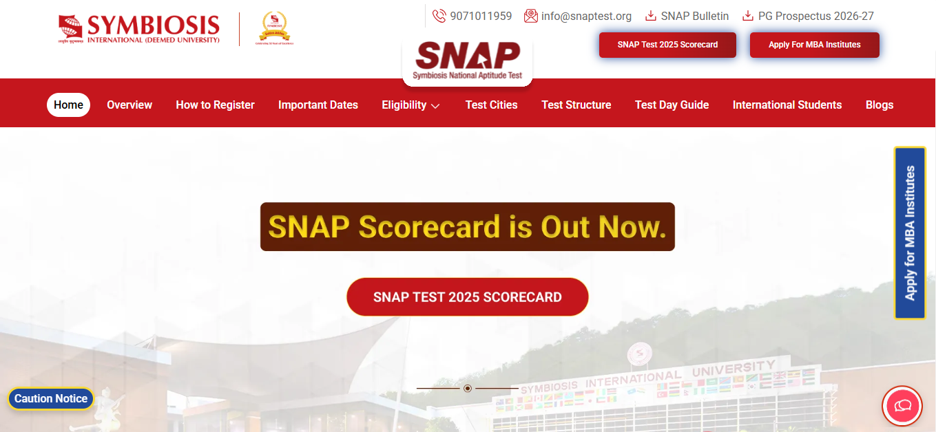 SNAP 2025 result declared: Check direct link and how to download scorecards