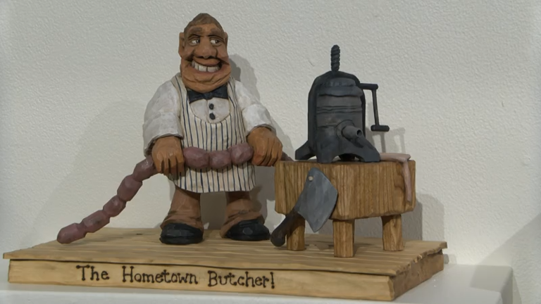 Local artist’s wood carvings on display at Norfolk Art Center