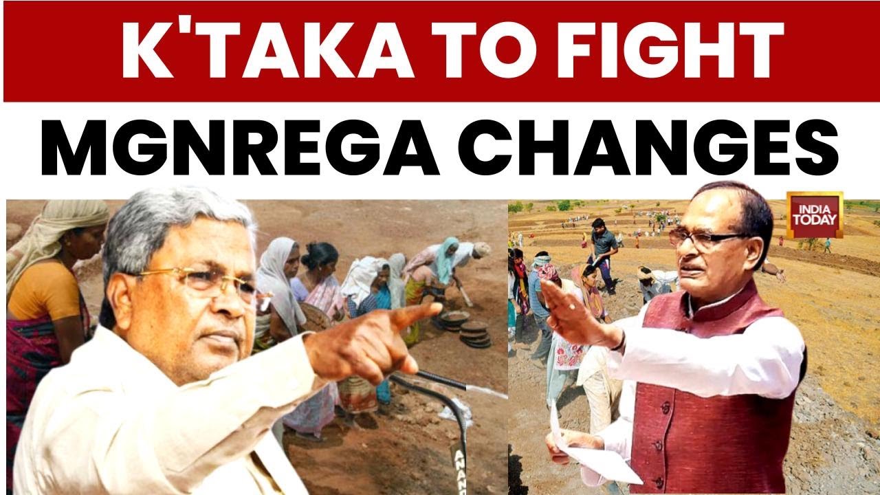MGNREGA news: Karnataka government opposes Centre's new MGNREGA law ...