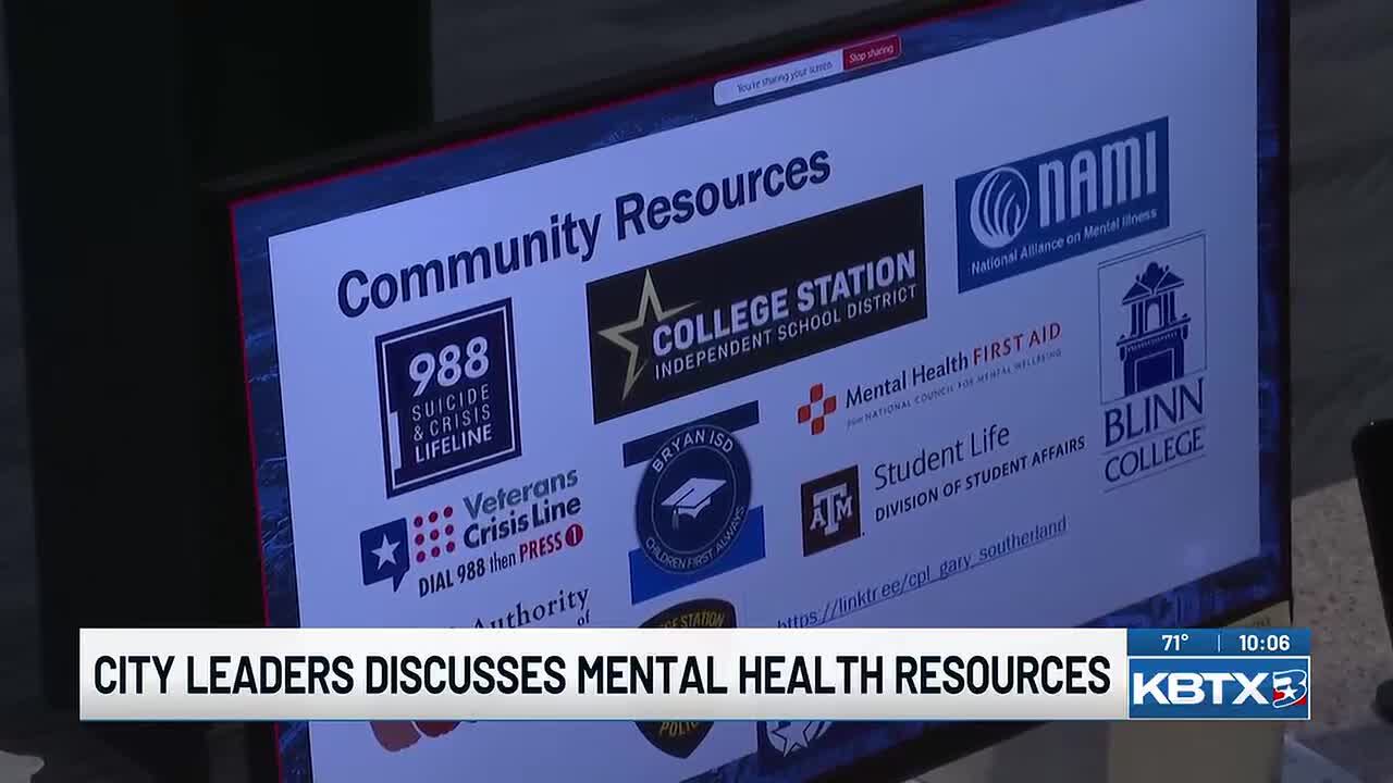 College Station council reviews mental health crisis response resources