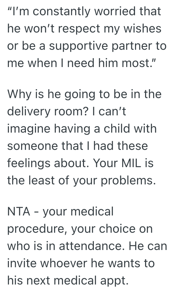 Pregnant woman doesn’t want her mother-in-law in the delivery room, but ...