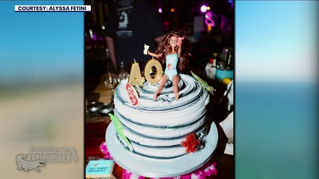 Woman celebrates 40th birthday with epic Florida-themed party