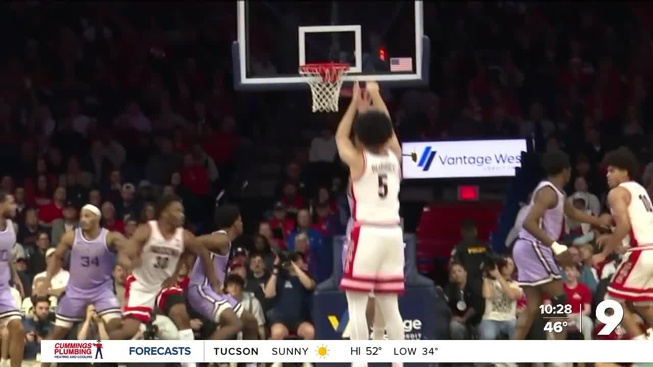 Arizona freshman Brayden Burries ties career-high 28 points in Arizona ...