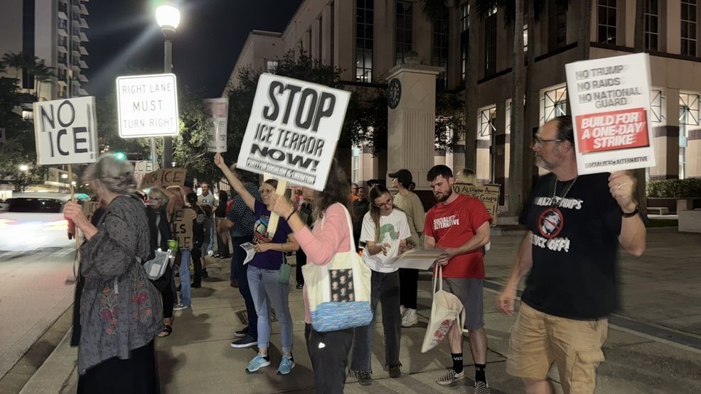 Protests erupt in West Palm Beach after deadly ICE shooting in Minneapolis