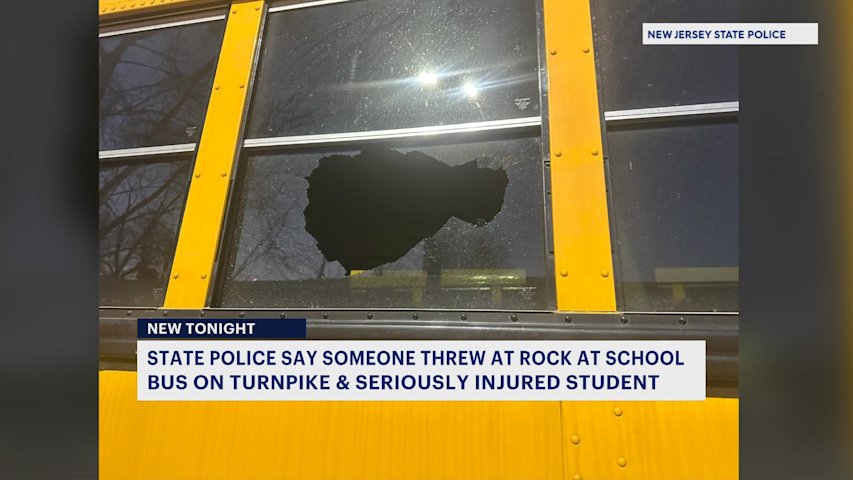 Student seriously injured by rock thrown at school bus in Teaneck
