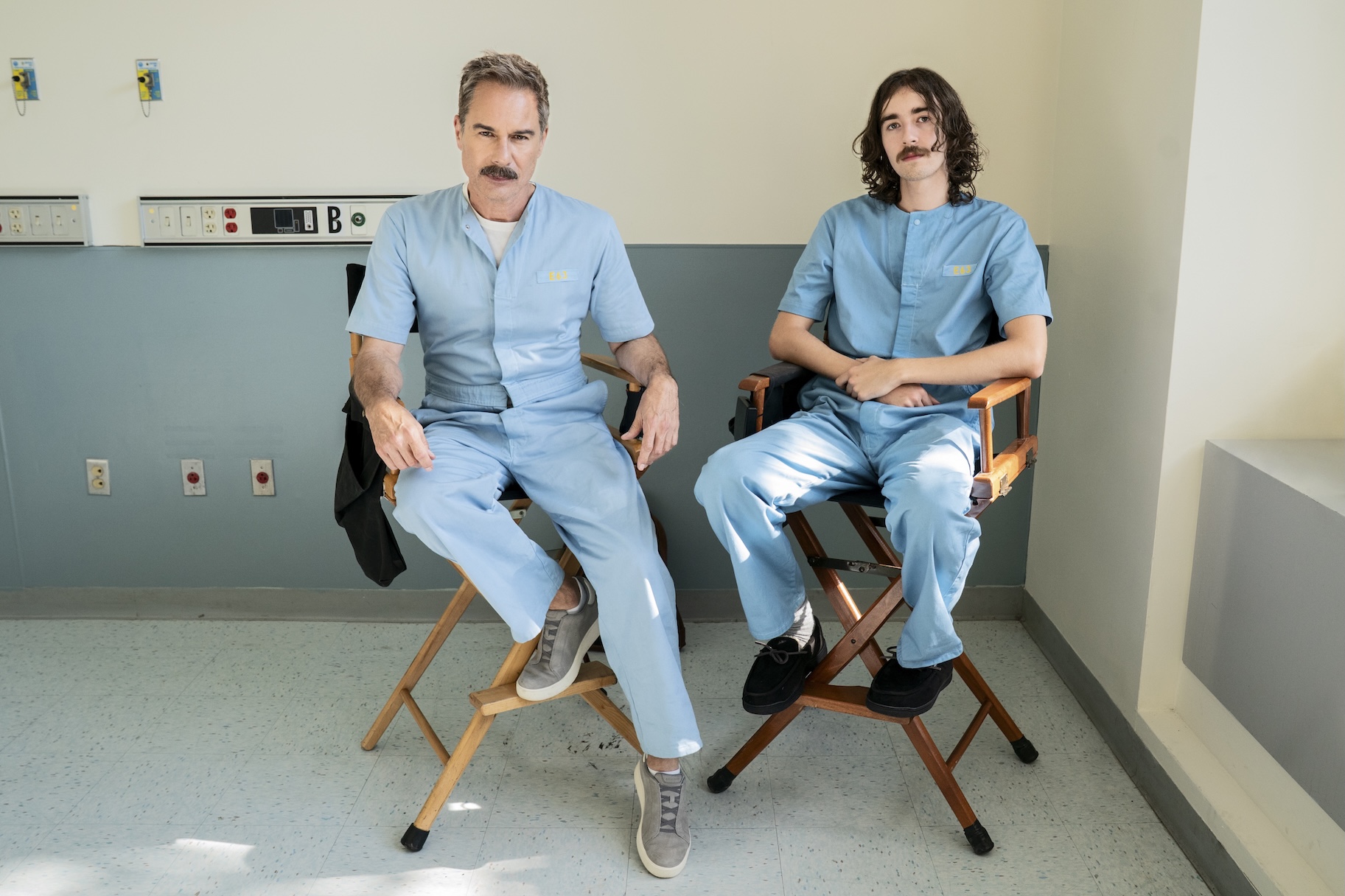 Eric McCormack & his spitting-image son Finnigan on their dual hunting ...