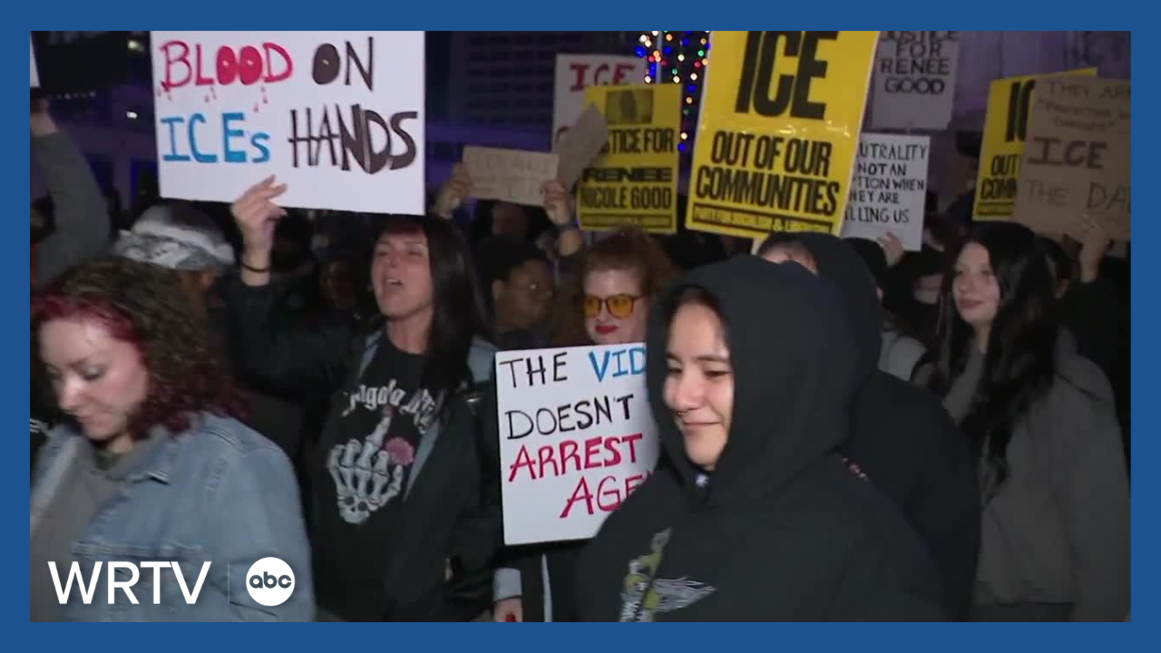 'Stop ICE terror' protest in downtown Indy demands justice for Renee ...