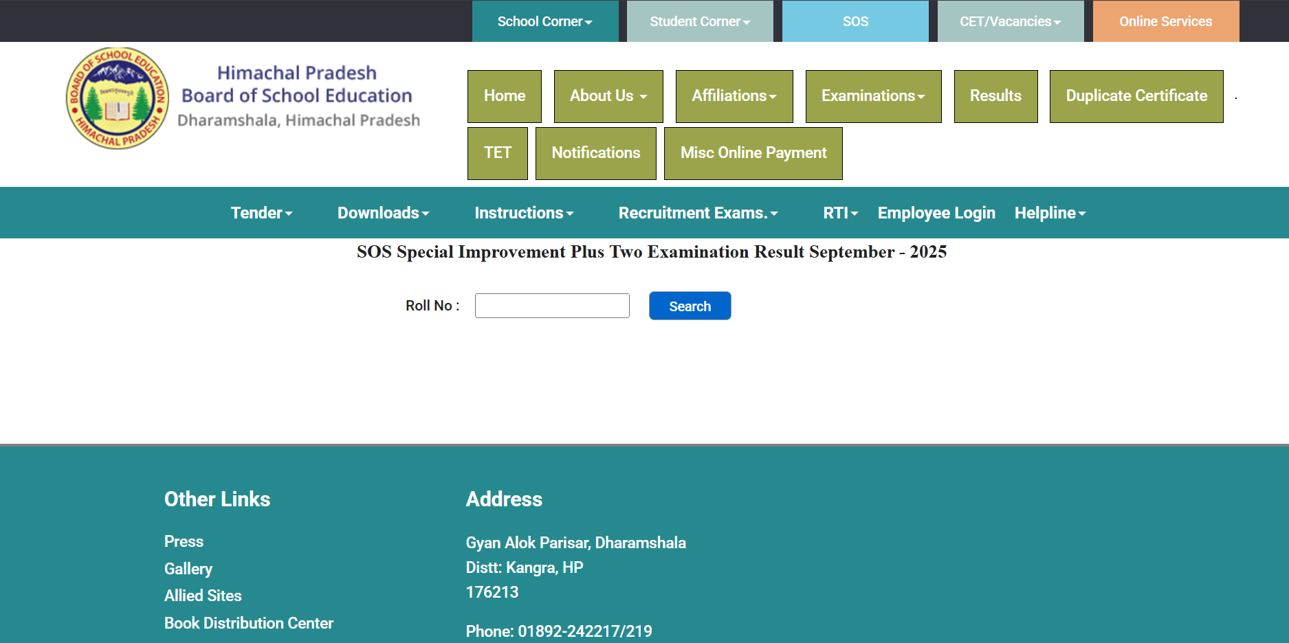 HPBOSE SOS class 10th and 12th improvement result released at hpbose ...